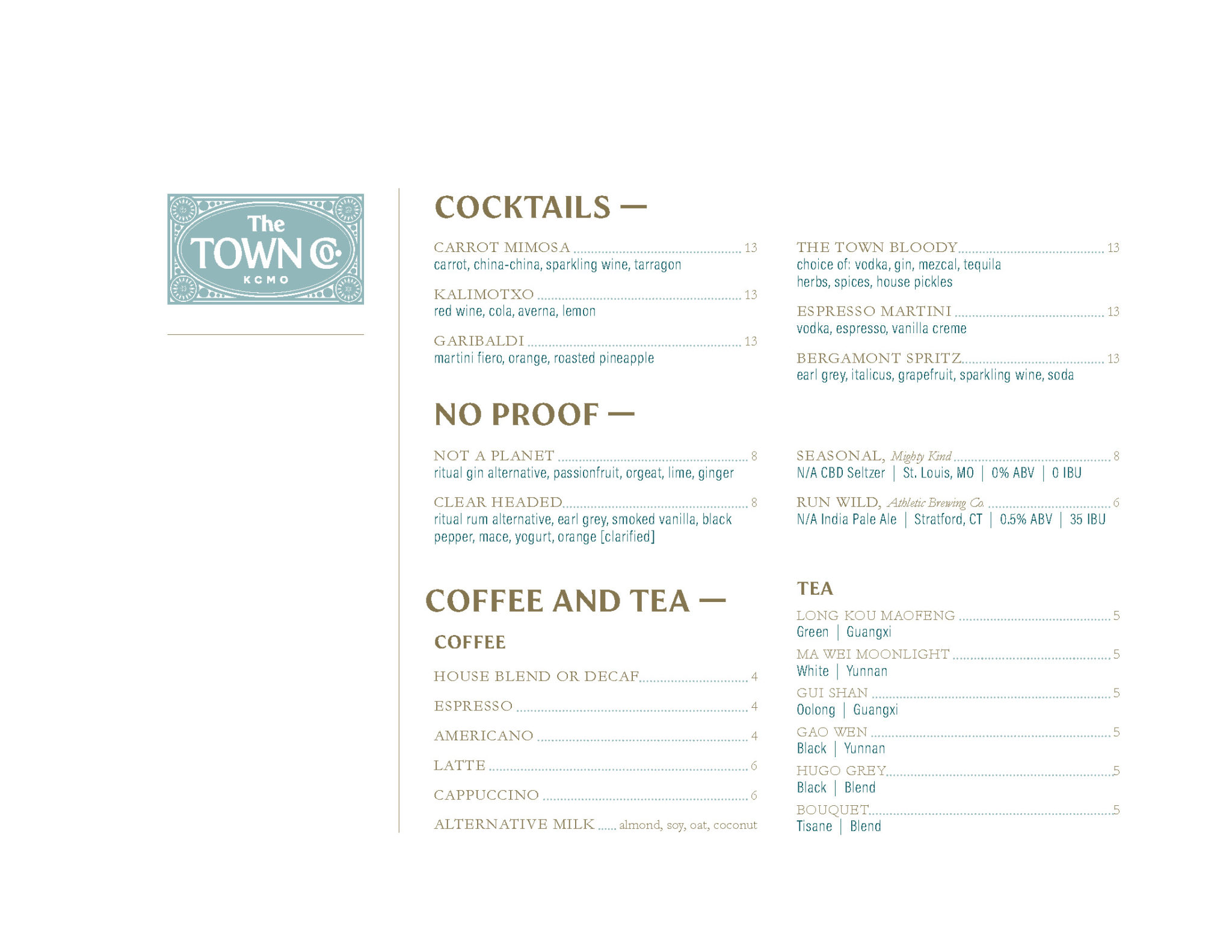 The Town Company | Downtown KC Restaurant at Hotel Kansas City