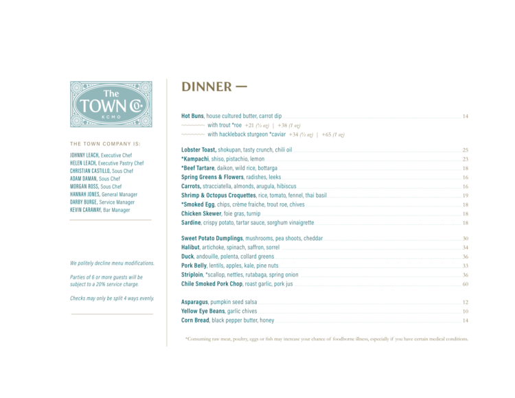 The Town Company | Downtown KC Restaurant at Hotel Kansas City