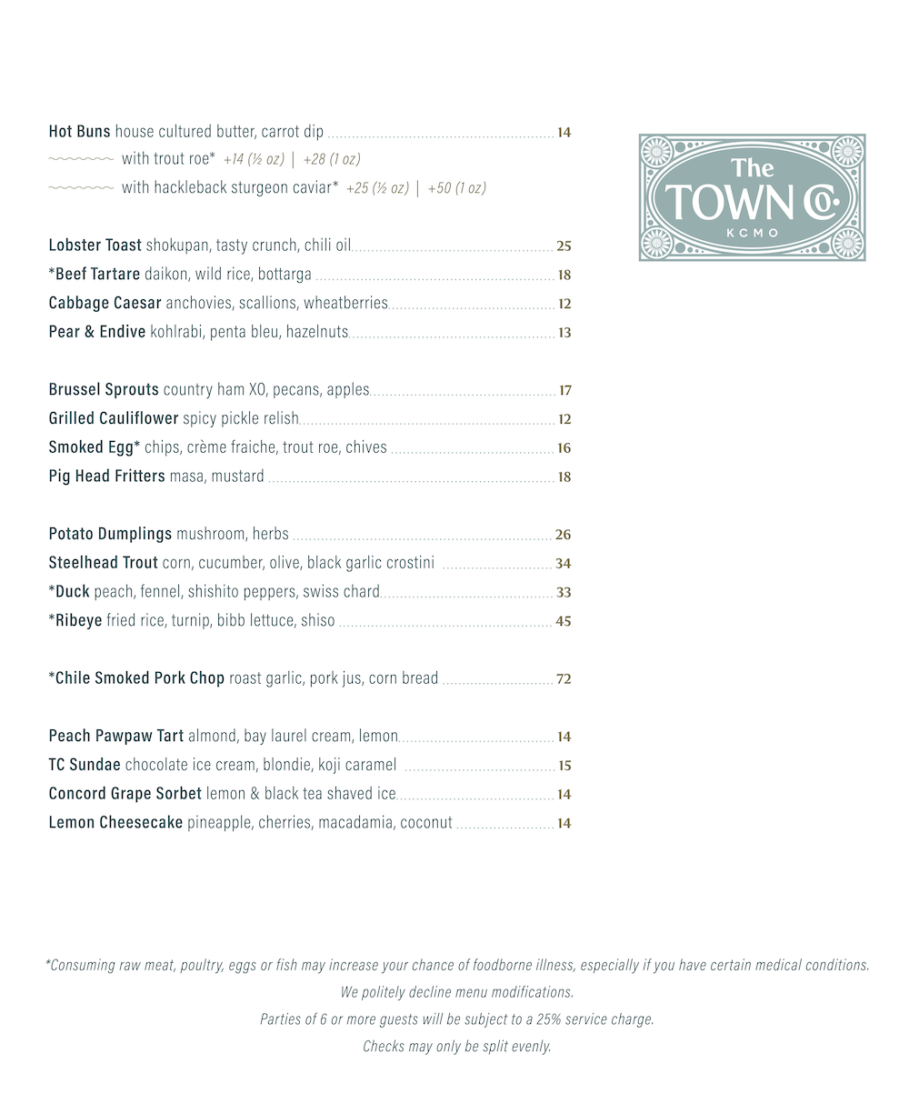 The Town Company | Kansas City Restaurants | Hotel Kansas City